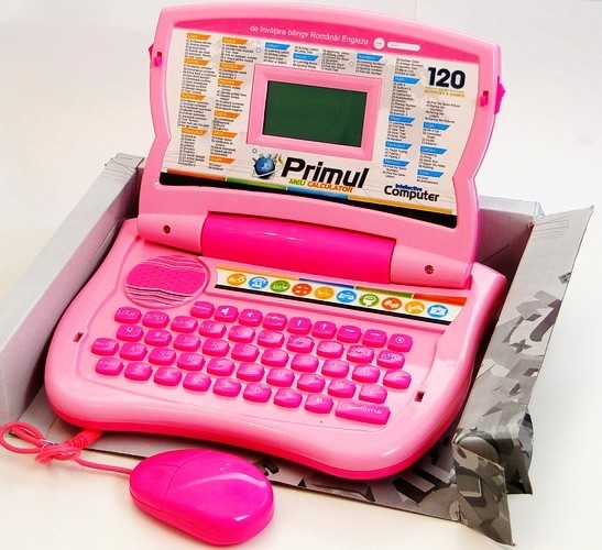 Laptop copii 120 functii, Laptop educativ bilingv romana-engleza ...