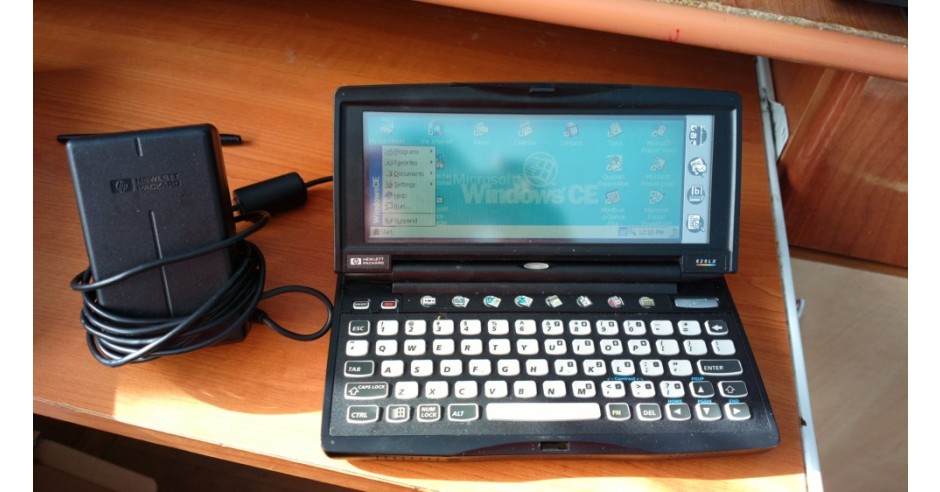 Mini laptop palm pc pda colectie vintage HP 620LX gadget touch screen ...