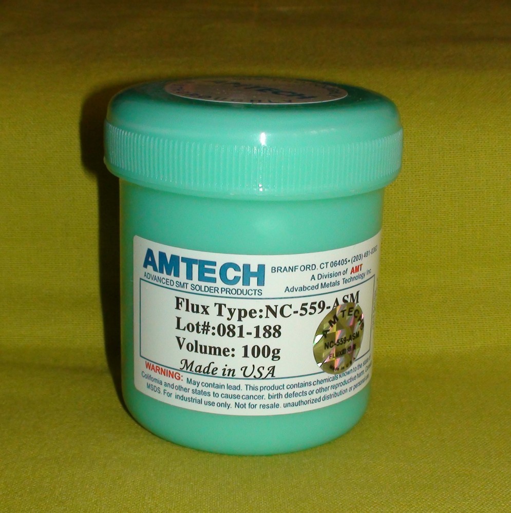 Pasta Flux Amtech NC-559-ASM Made USA holograma AMTECH 100gr reballing ...