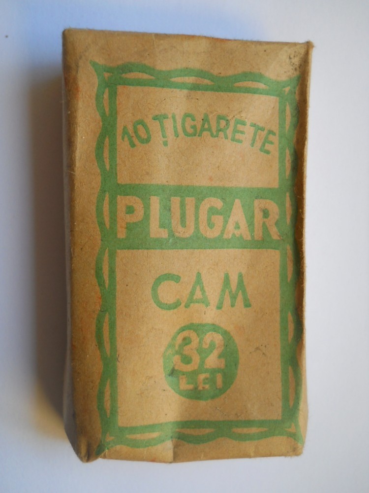 Pachet de tigari de colectie, PLUGAR, de 10 tigarete, din 1941-1942 ...
