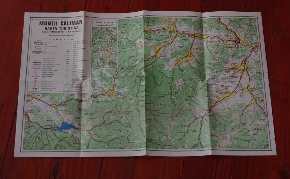 Harta Turistica - Muntii Caliman !!! | arhiva Okazii.ro