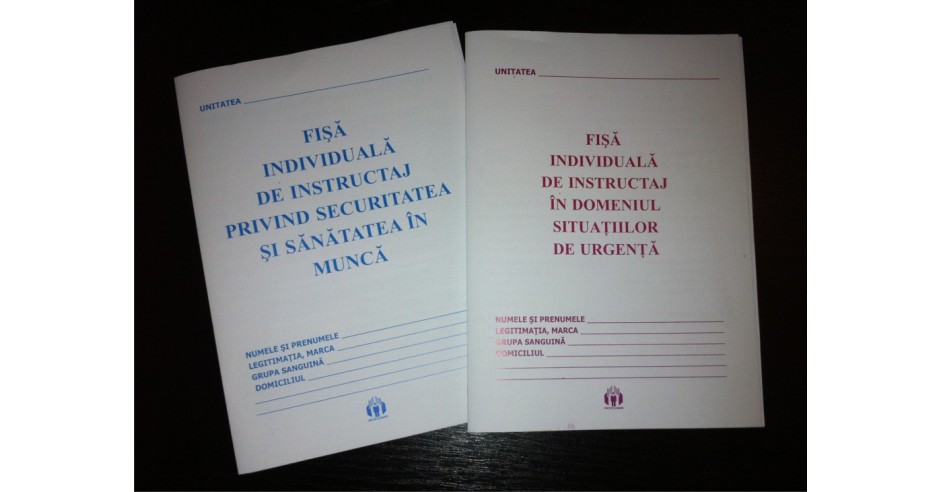 Fisa individuala de instructaj PSI sau fise Situatii de Urgenta ...
