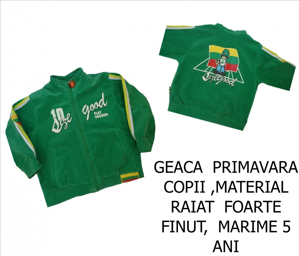 GEACA DE PRIMAVARA PTR COPII , MARIME 5 ANI ,MATERIAL RAIAT FOARTE ...