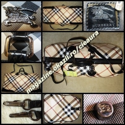 Geanta Barbati Burberry Voiaj/Fitness, Piele Eco, Neagra, XXL, Umăr ...