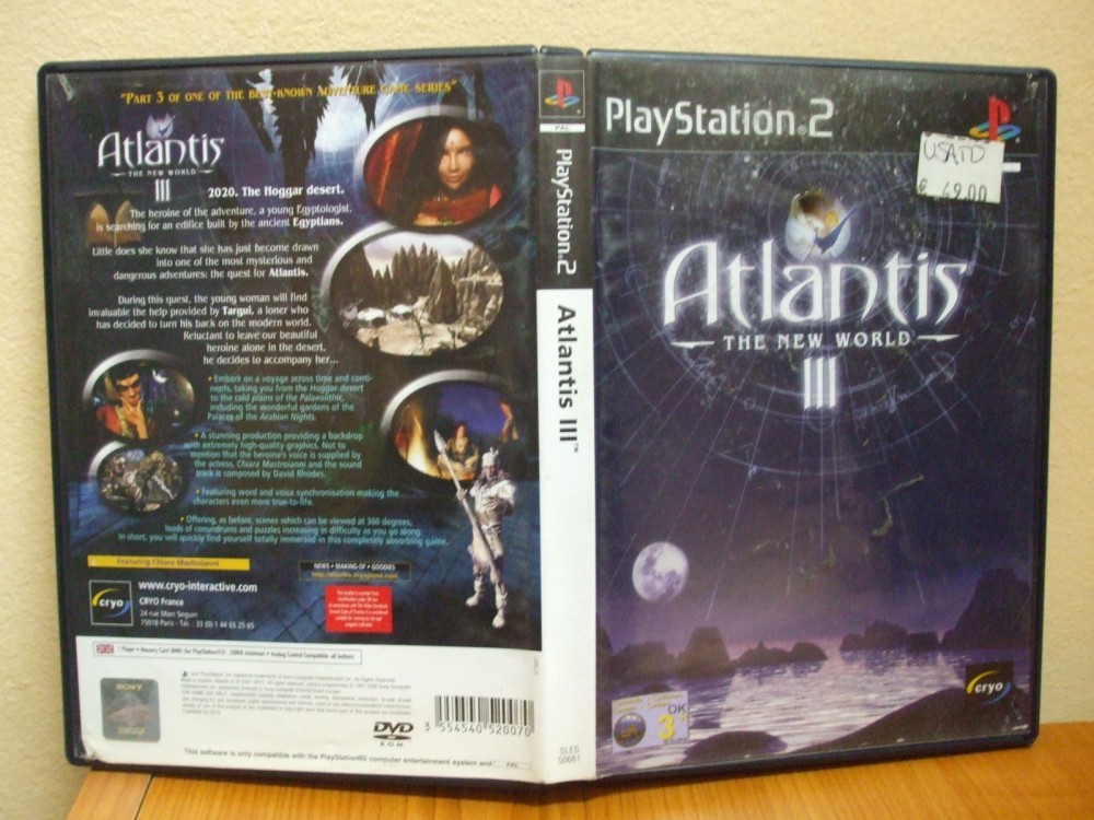Atlantis III: The New World (PS2) (ALVio) + sute de alte jocuri PS2 ...