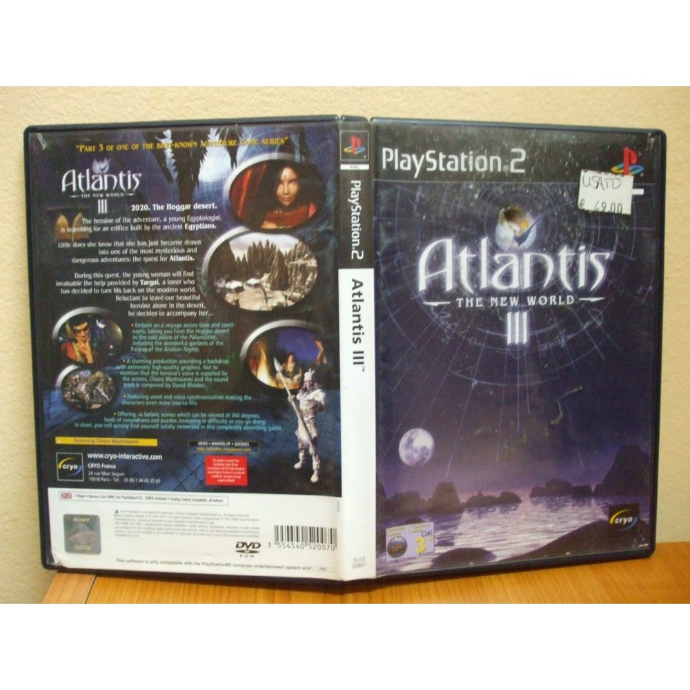 Atlantis III: The New World (PS2) (ALVio) + sute de alte jocuri PS2 ...
