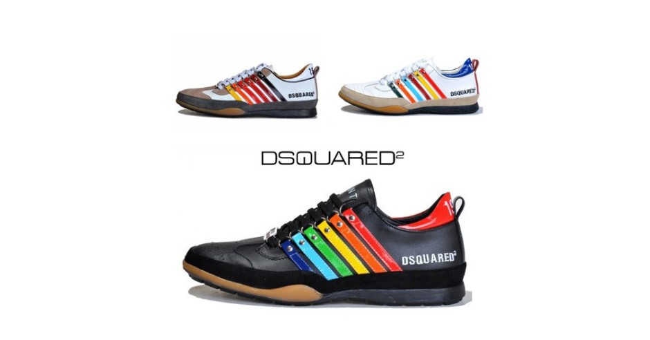 Adidasi DSQUARED Men Leisure Shoes Din Piele Barbati La Comanda - MADE ...