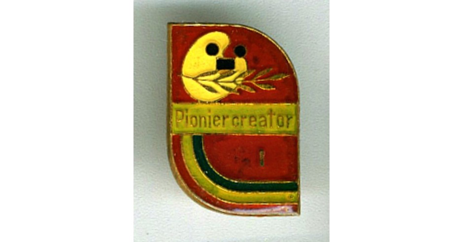 INSIGNA PIONIERI PIONIER CREATOR CLASA I EXCELENTA | arhiva Okazii.ro