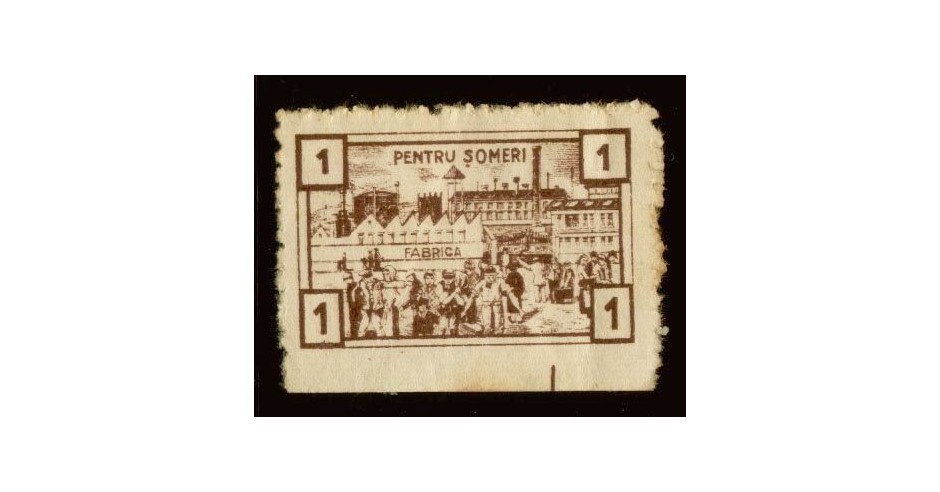 Romania 1930 - Timbru fiscal local Pentru Someri Cernauti 1 Leu ...