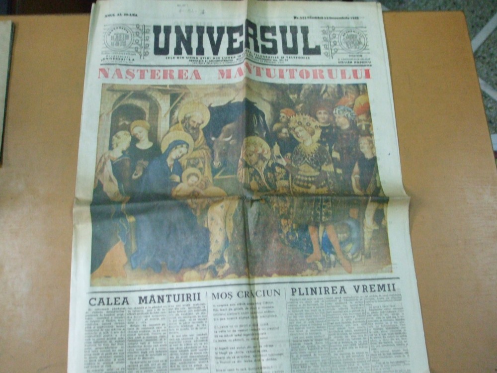 Ziar Universul 25 decembrie 1943 | arhiva Okazii.ro