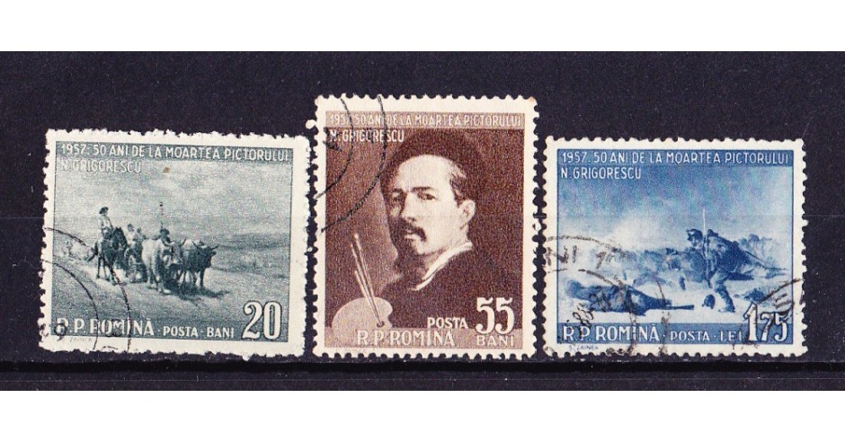 Timbre ROMANIA 1957/*433 = ANIV. 50 ANI DE LA MOARTE A PICTORULUI N ...