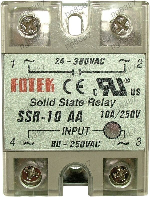 Releu static, 80...250V,c.a.,24 - 380V,c.a.-10A, SSR10AA-128511 ...