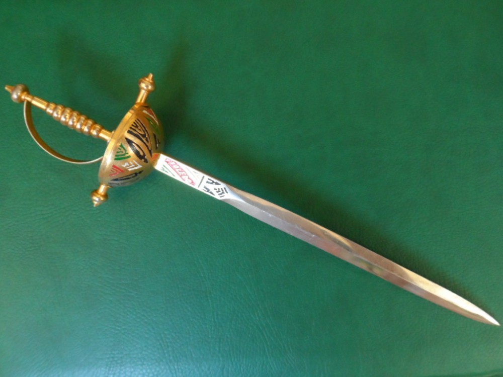 Sabie - rapiera, cutit pentru deschis corespondenta, miniatura Toledo ...