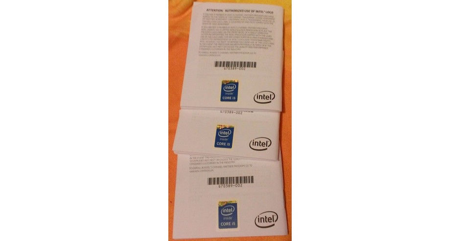 Sticker - autocolant - Intel inside core i5 (generatia Haswell ...