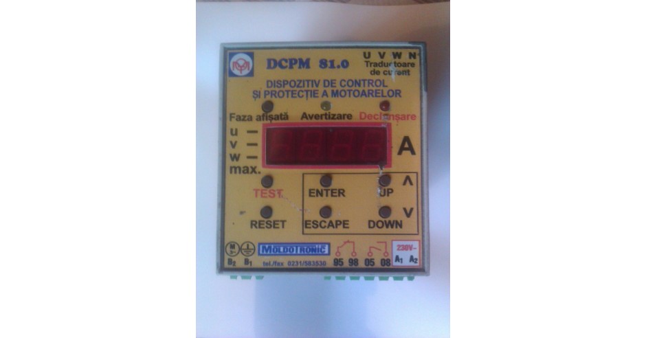 Dispozitiv de control si protectie a motoarelor DCPM 81.0 | arhiva ...