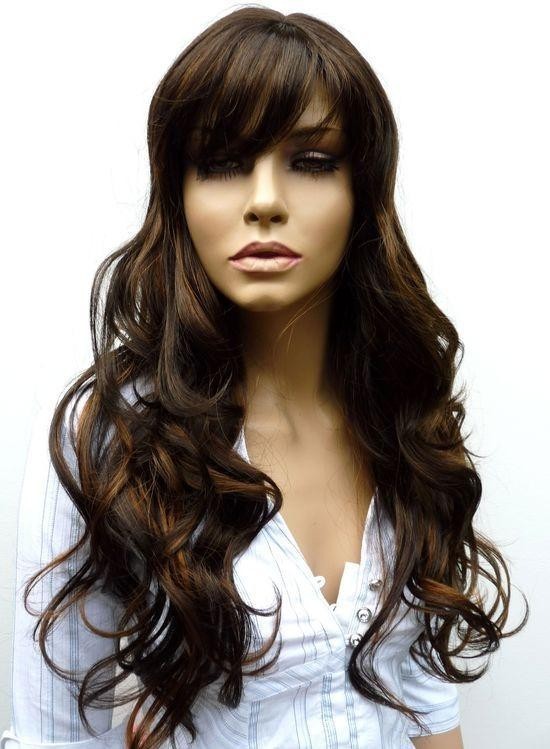 peruca peruci par 85 CMusor ondulata saten inchis cu suvite de saten ...