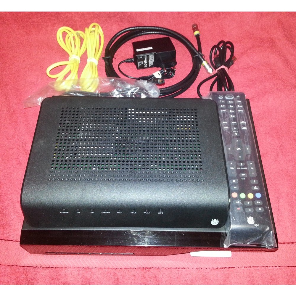 Pachet UPC - Mediabox DCI6221UPC ( hard disc 160GB ) + Modem router ...