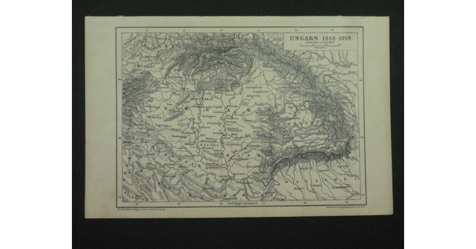 HARTA VECHE - UNGARIA 1848 - 1849 | arhiva Okazii.ro