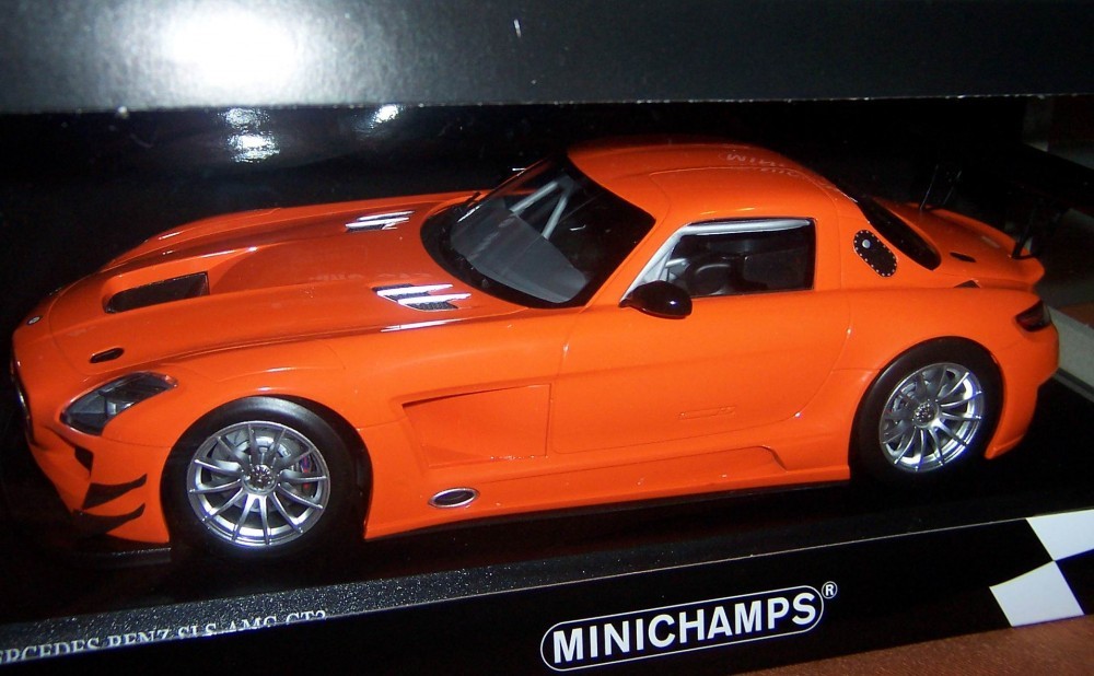 Minichamps Mercedes AMG SLS GT3 package metallic orange 1:18 | arhiva ...