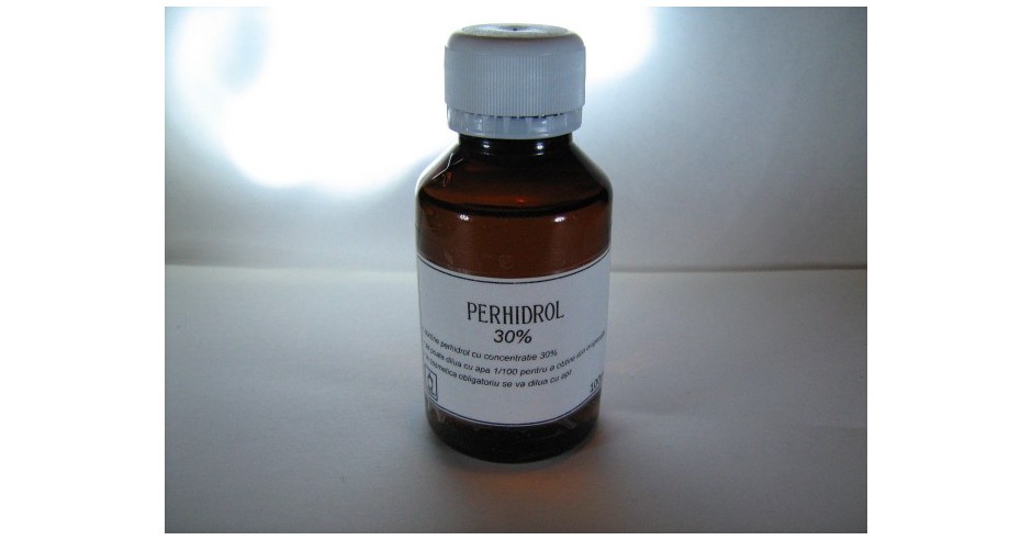 PERHIDROL concentrat 100ml . Ideal pentru fabricarea de APA OXIGENATA ...