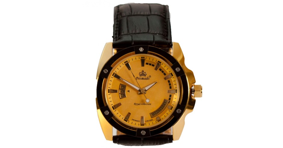 Ceas de Lux Promado Herakles - Royal Collection , gold - black ...