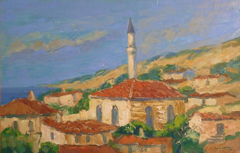 Tablou Sorin Adam, ulei pe panza, Peisaj din Balcic | arhiva Okazii.ro