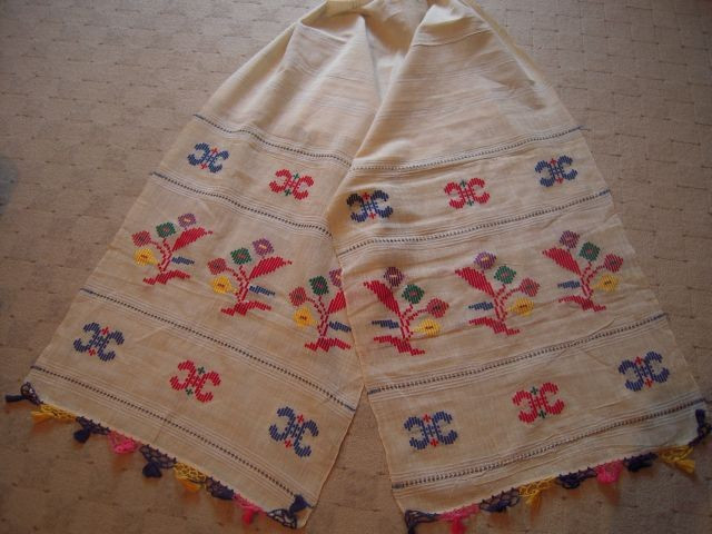 Vand stergar traditional romanesc ,tesut la razboi,cu fir de borangic ...