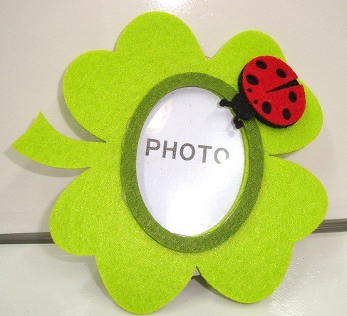 Set 4 Rame Foto din fetru TRIFOI 13 X13 cm, poza 6X4.2 cm | arhiva ...