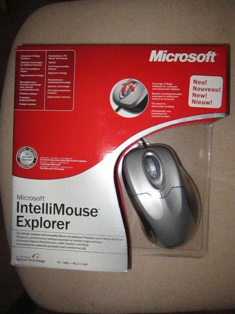 Mouse Microsoft Intellimouse Explorer 4.0,conectare USB, NOU | arhiva ...
