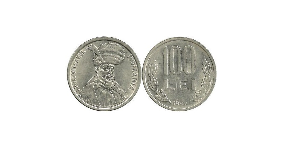 LOT DOUA MONEDE 100 LEI 1992 + 100 LEI 1995 | arhiva Okazii.ro