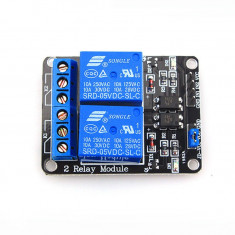 Modul 2 relee 5V Arduino / PIC / AVR / ARM / STM32 | arhiva Okazii.ro