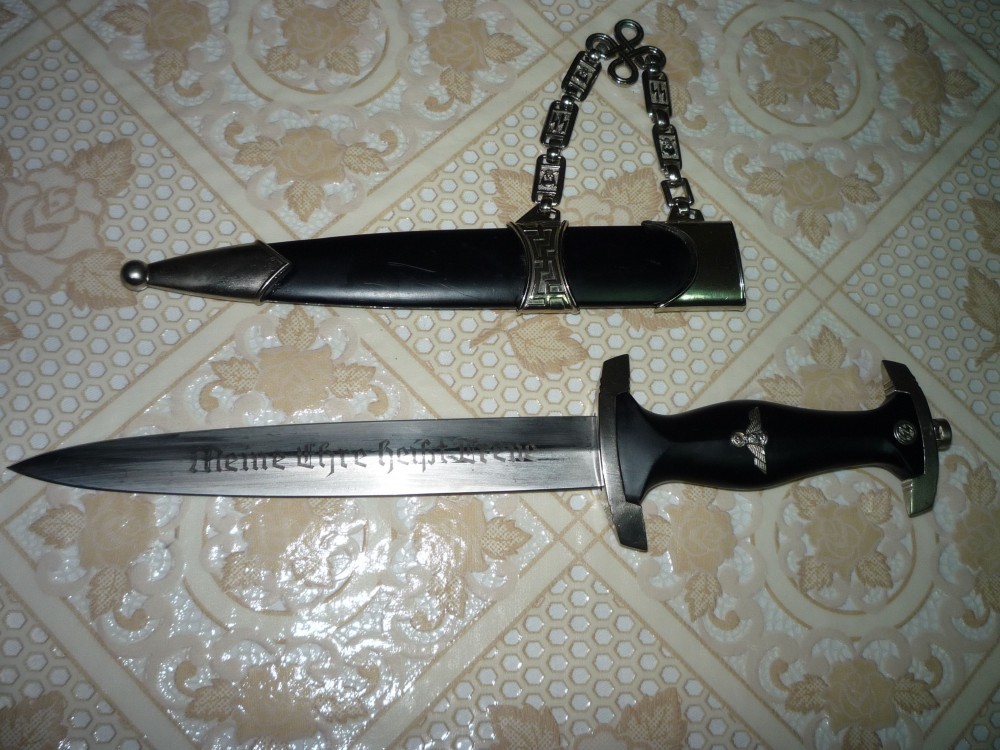 PUMNAL,CUTIT,STILET WAFFEN SS NAZIST, MILITAR GERMAN WW2,MEINE EHRE ...