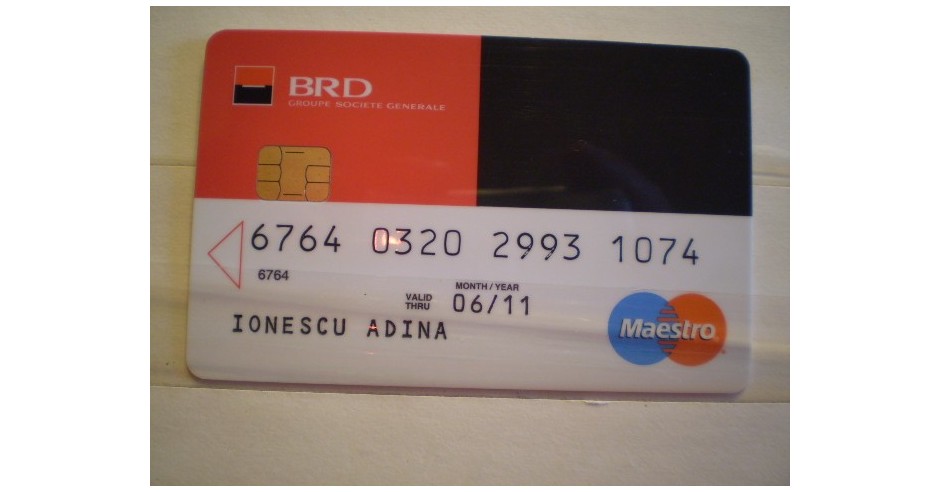 CARD BANCAR - BRD - MAESTRO - PERSONALIZAT . | arhiva Okazii.ro