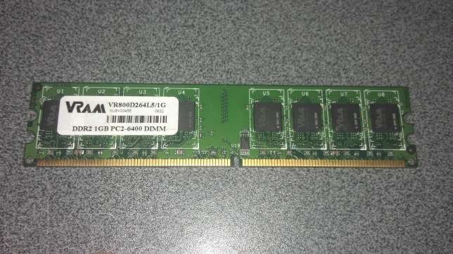 Memorie RAM desktop VRAM 1GB, DDR2 800 VR800D264L5/1G - poza reala ...