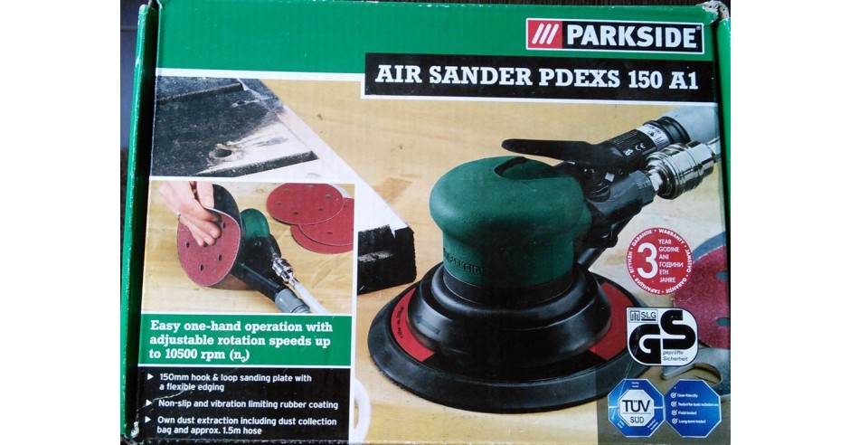 Slefuitor pneumatic Parkside PDEXS 150 A1, NOU | arhiva Okazii.ro