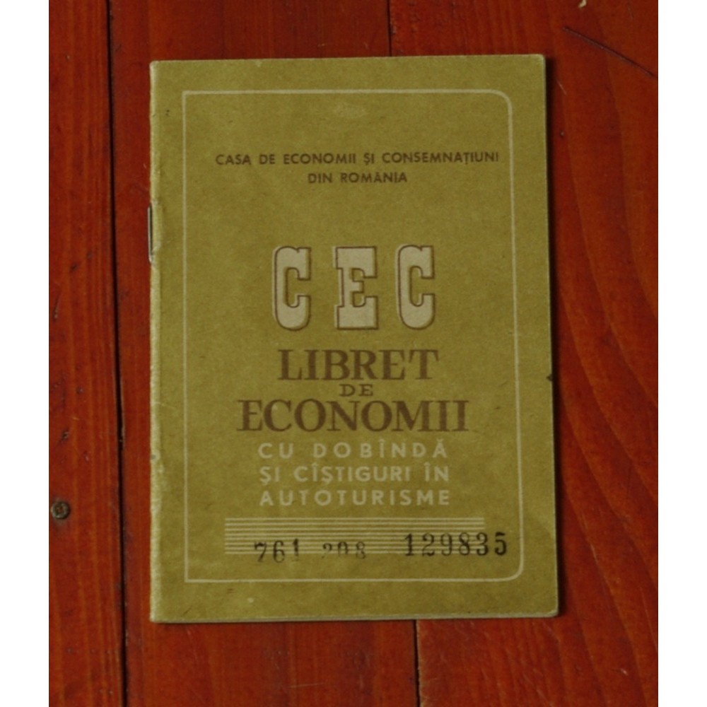carnet CEC - Libret de economii cu dobanda si castiguri in autoturisme ...