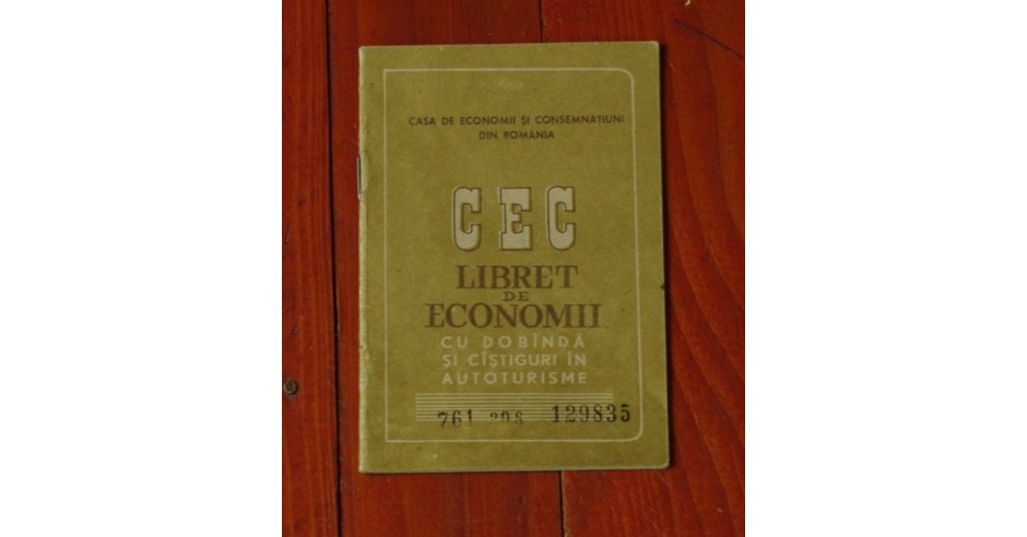 carnet CEC - Libret de economii cu dobanda si castiguri in autoturisme ...