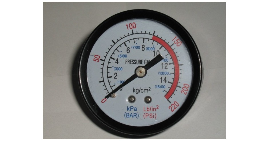 MANOMETRU pentru aer 15 bari, CEAS de PRESIUNE din metal ideal pentru ...