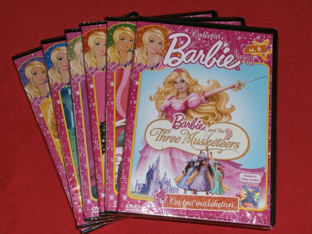 BARBIE - 6 reviste cu DVD desene dublate in limba romana, COLECTIE ...