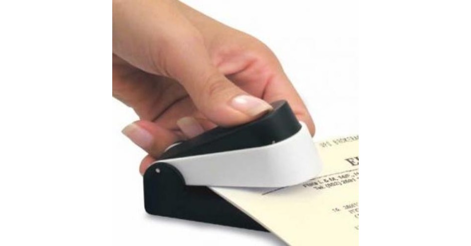 Dispozitiv de fixare a hartiilor (capsator fara capse) | arhiva Okazii.ro