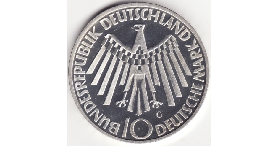 Moneda - Republica Federala Germania - 10 Deutsche Mark 1972 - A XX-a ...