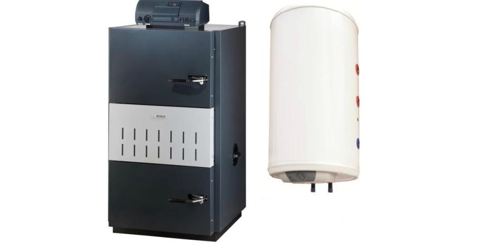 Centrala Lemne / Cazan Bosch Solid 5000 W SFW 38 HF cu 3 Pompe si ...