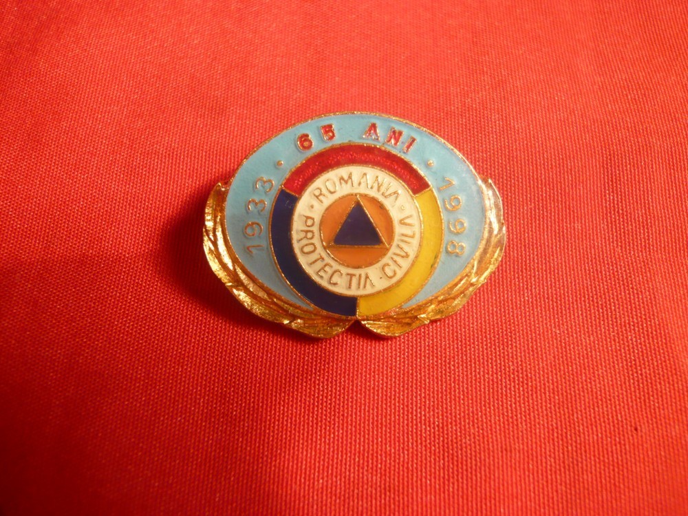 Insigna Militara 65 Ani Protectia Civila 1998 , L= 3,1 cm | arhiva ...