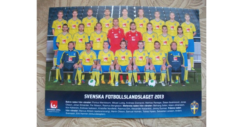 FOTBAL. POZA CU ECHIPA NATIONALA DE FOTBAL A SUEDIEI | arhiva Okazii.ro