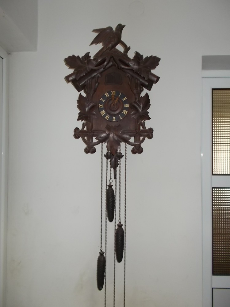 Ceas dublu cu cuc si pitpalac, prima serie, functionabil, vezi ...