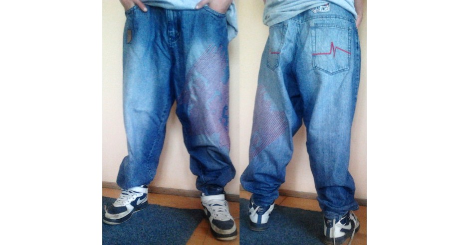 Blugi largi ECKO UNLTD largi rap/ rapper. Blugi hip hop. | arhiva Okazii.ro