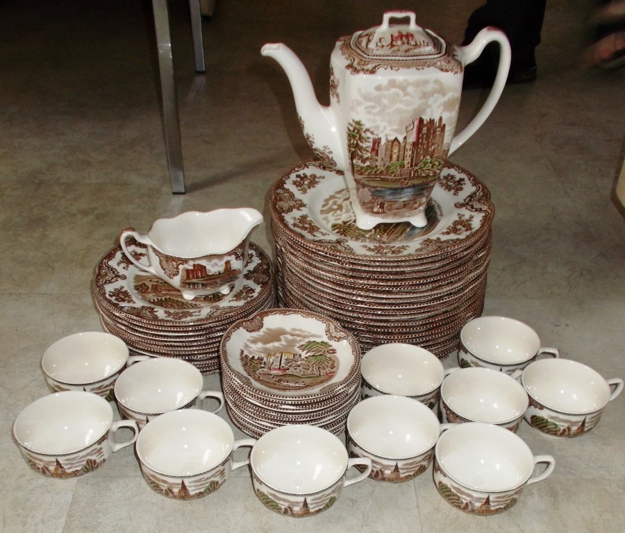Set - ceai/cafea/vesela - portelan englezesc - Johnson Brothers - 12 ...