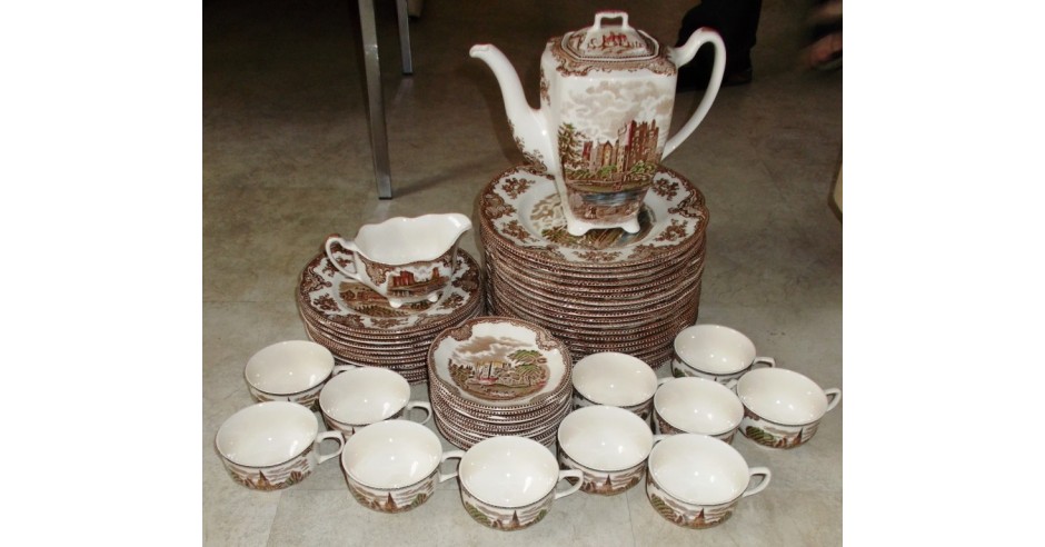 Set - ceai/cafea/vesela - portelan englezesc - Johnson Brothers - 12 ...