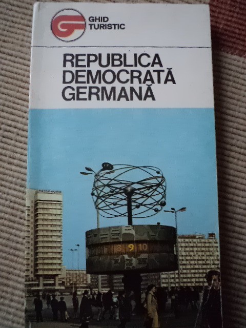 republica democrata germana ddr ghid turistic carte ilustrata harta ...