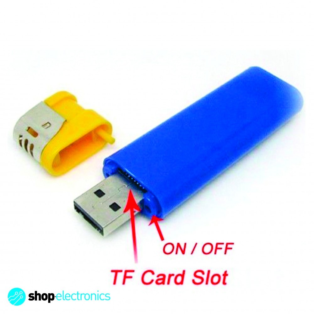 Bricheta cu Camera Spion HD720, Card 16GB GRATUIT, Activare Vocala ...